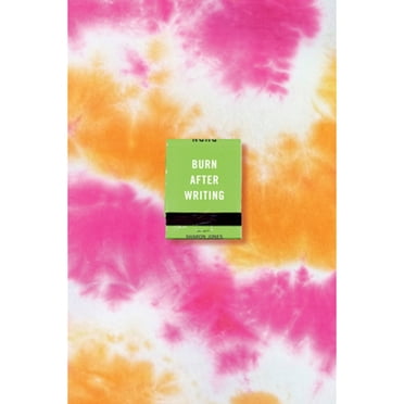 Burn After Writing (Floral), (Paperback) - Walmart.com
