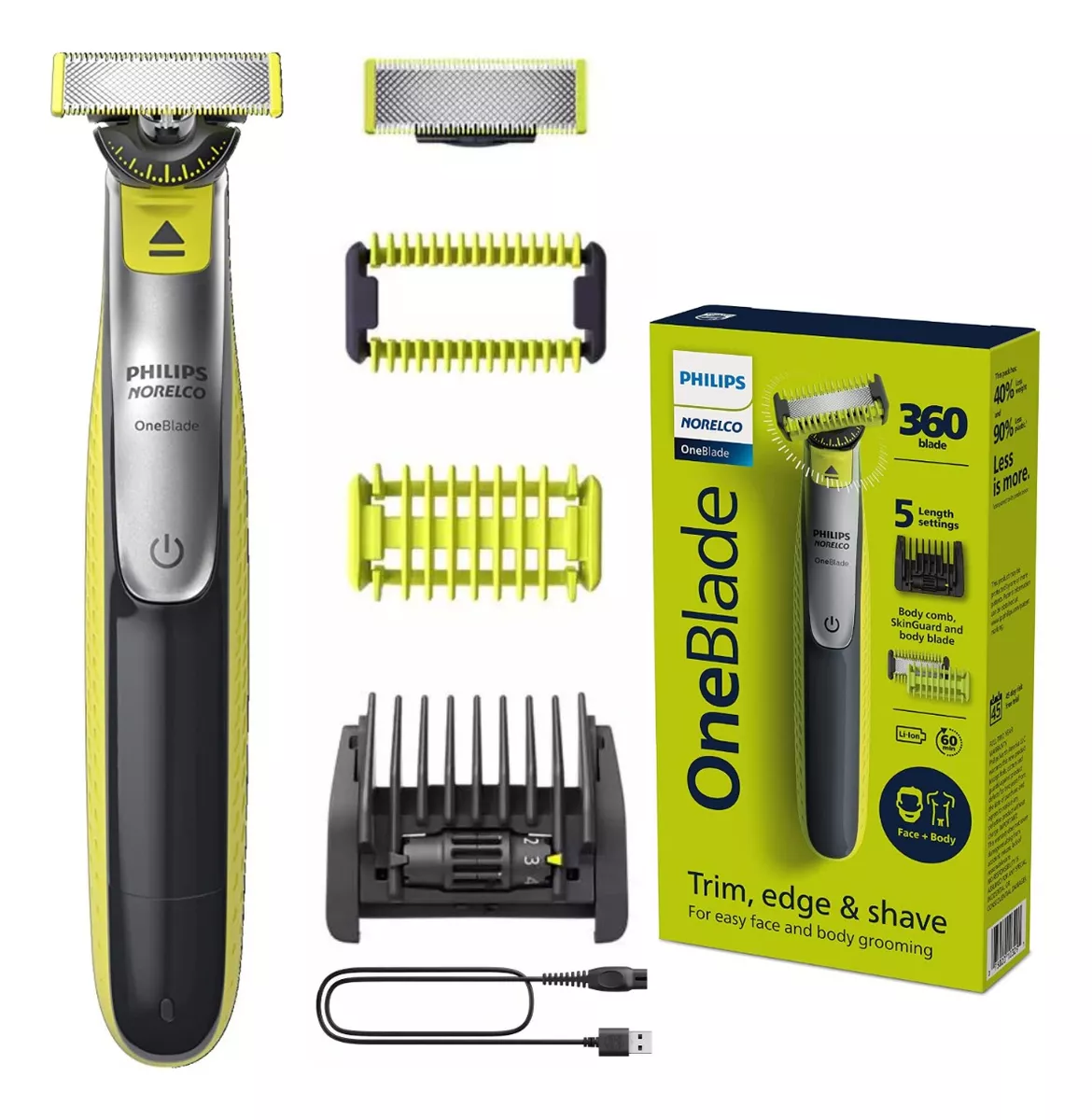 Rasuradora Philips Norelco OneBlade 360 Cara y Cuerpo | Bodega Aurrera en línea