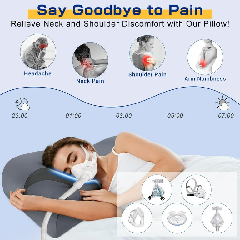 3.0 CPAP Pillow for Side Sleeper - Adjustable Height, Neck 3.0 CPAP Pillow for Side Sleeper - Adjustable Height, Neck