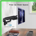 ErgoFlex Dual Monitor Wall Mount with Gas Spring and Height Adjustment ...