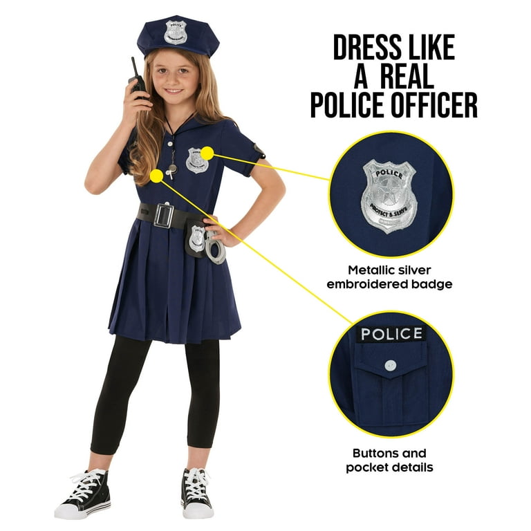 Police Woman Costume For Kids