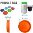witspace 6 Pack Silicone Soda Can Lids, 6 Color Without BPA Reusable ...