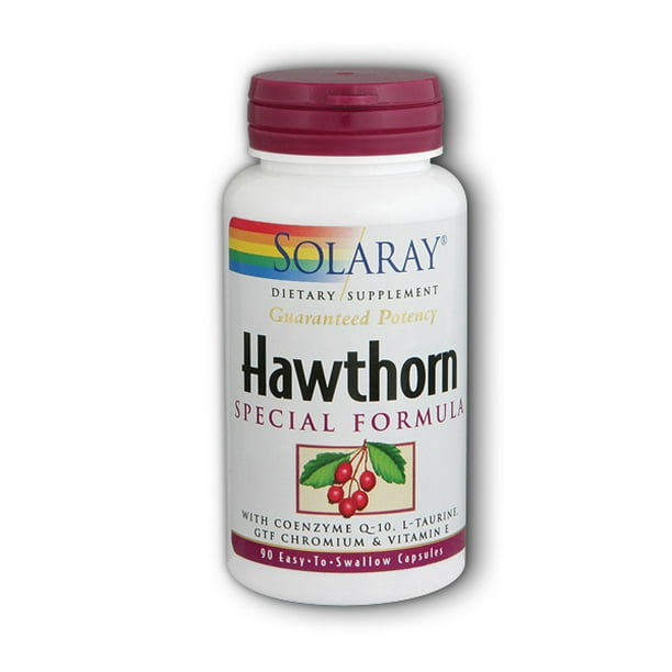 Solaray Hawthorn Special Formula 90 Capsules - Walmart.com