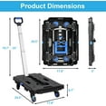 Platform Truck Heavy Duty, Foldable Hand Trucks Push Cart with 300 lbs ...