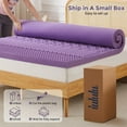 Queen Size 2-Inch Memory Foam Mattress Topper, 5-Zone, Lavender Infused ... Queen Size 2-Inch Memory Foam Mattress Topper, 5-Zone, Lavender Infused ...