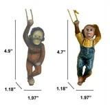 The Perfect Part Resin Hanging Monkey Statue for Outdoor Art & Garden ...