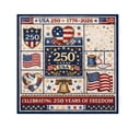 Anniversary Cross Kit, 1776-2026 Patriotic Stamped Embroidery Kit For ...