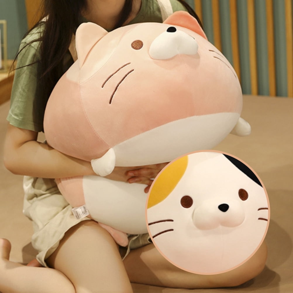 Dargone Cat Plush Pillow Fat Cat Stuffed Animals Plushie Pillows Toy Cats Sleeping Pillow Cute Kitten Plush Cushion Soft Plush Gift For Kids Girlfrien