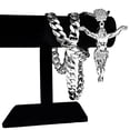 Jesus Body Pendant 3.5" Crucifix Charm 33" Inch Cuban Link Hip Hop ...