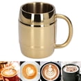 BIMZUC Stainless Steel Coffee Mug with Handle, Double Layer Heat ...