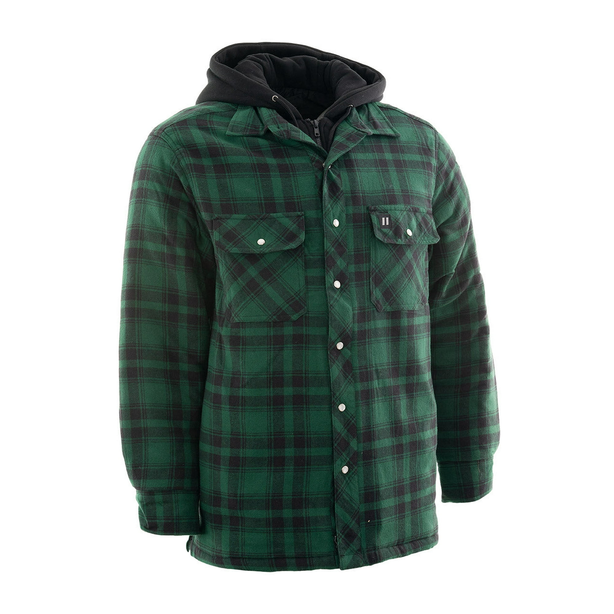 Click here for Forcefield Green Plaid Plaid Quilt-Lined Flannel S... prices