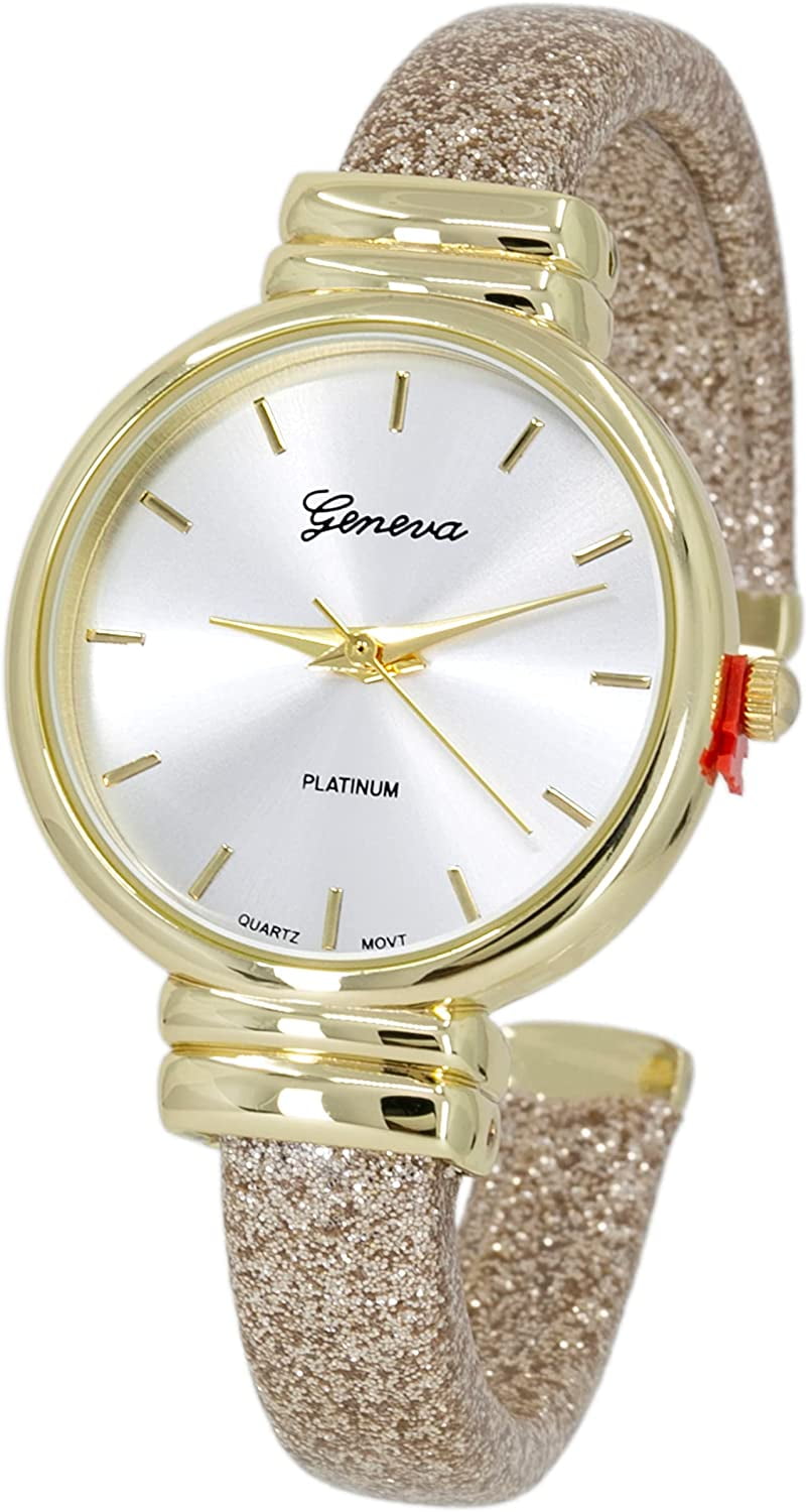 Blekon Collections Women's Analog Quartz 31mm Case Sparkling Glitter ...