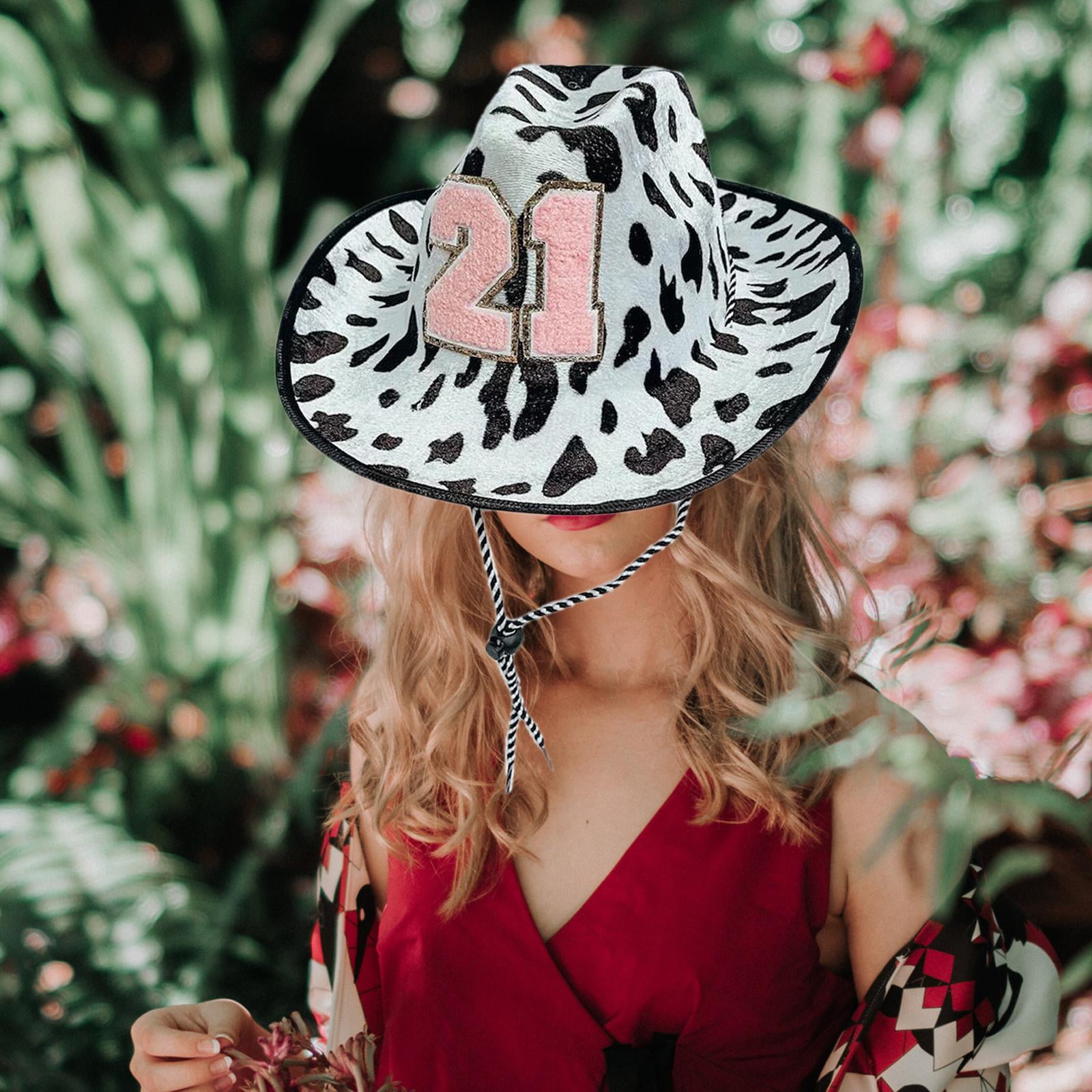 Sharplace Cowboy Hat Cowgirl Hat for Women Cowboy Hat Wide Brim ...