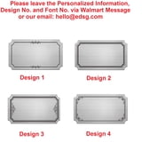 Engraved Metal Name Plate Personalized Memorial Plaques for Doors Urns ...