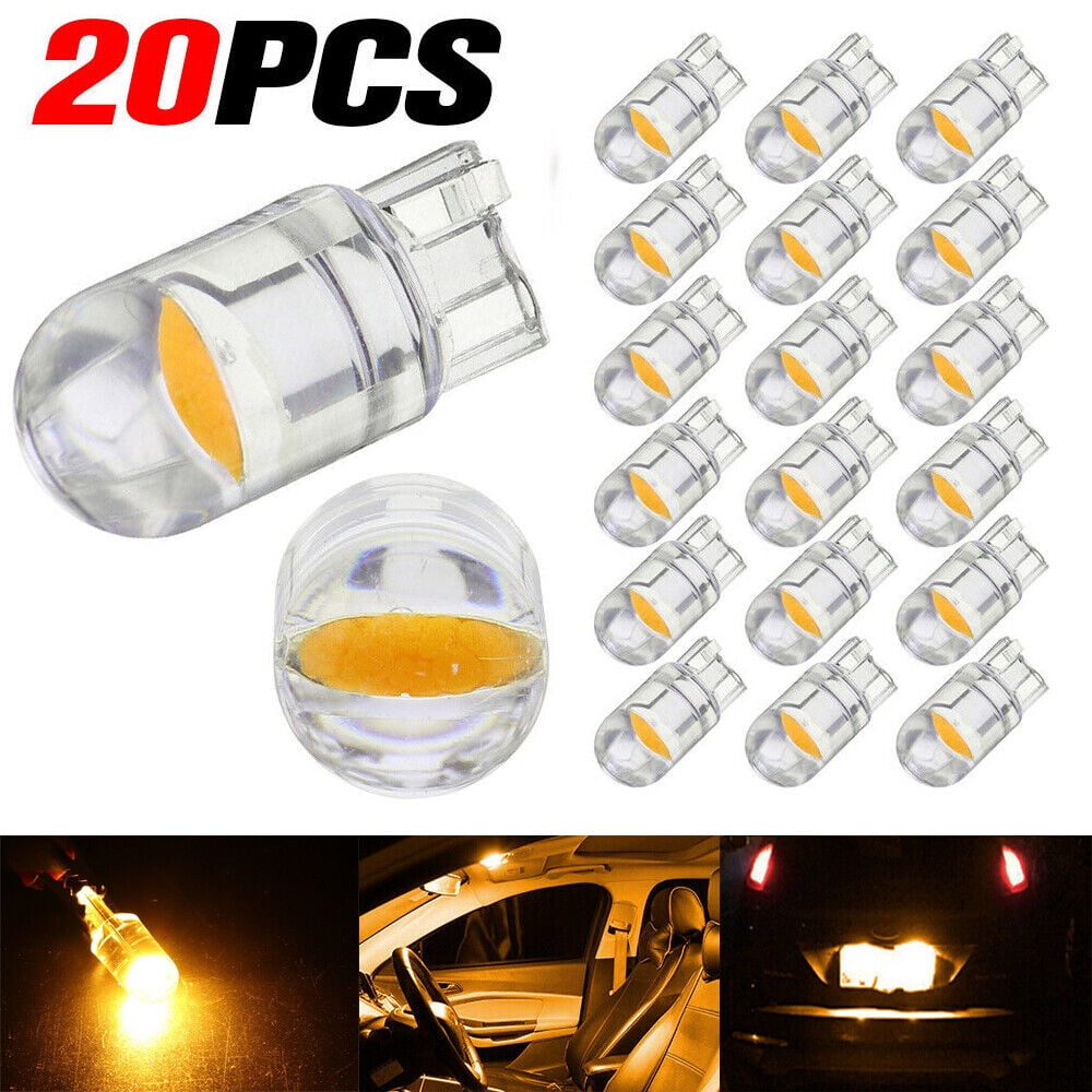 Car T10 LED COB Amber Wedge Interior Dome Lectura Mapa Bombilla Rojo ...