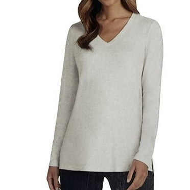 Orvis Women's V-Neck, High-Low Hemline, Tunic Length Knit Top with Side ...