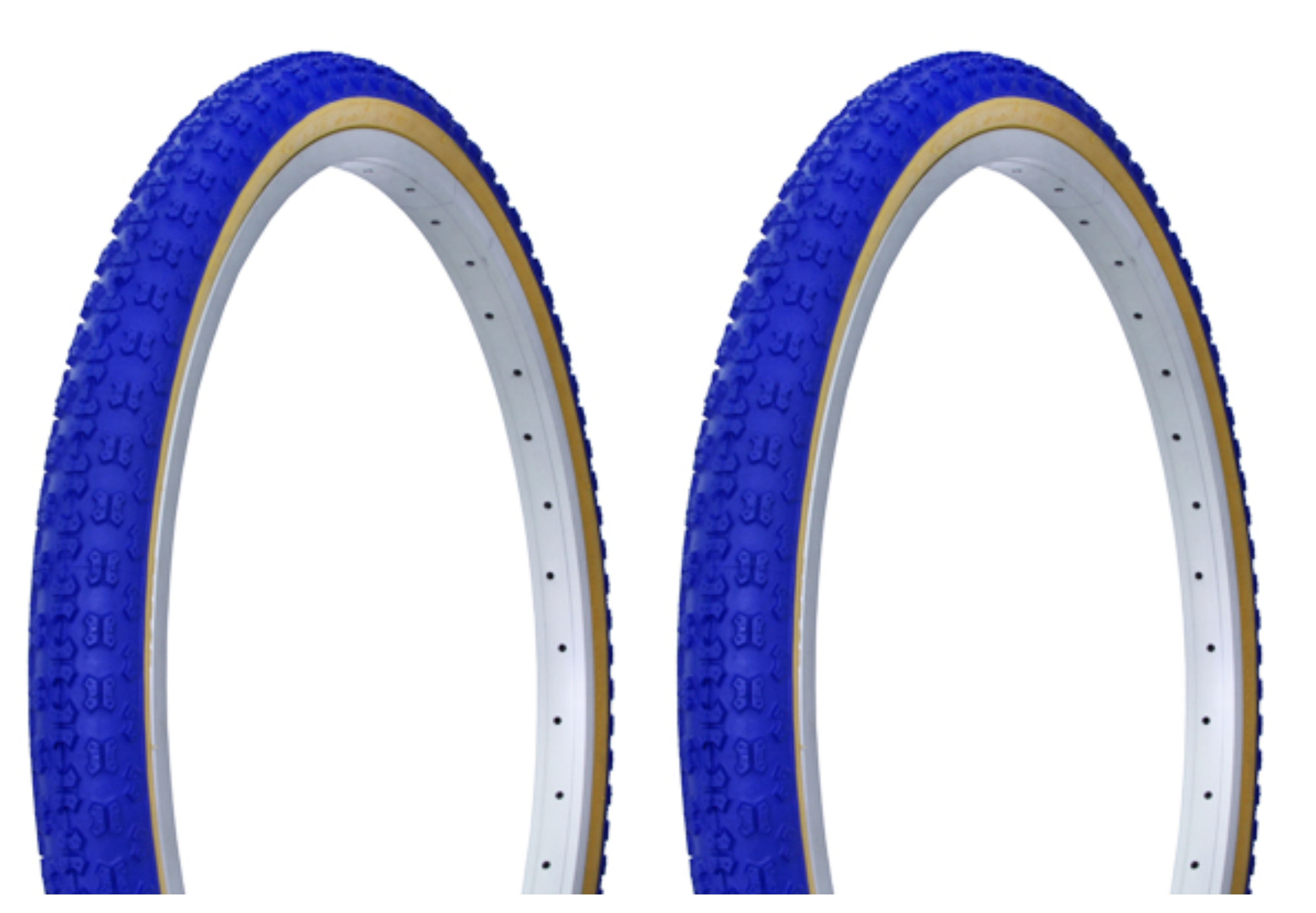 Tire Set 2 Tires Two Tires Duro 24 X 1 75 Blue Gum Side Wall HF