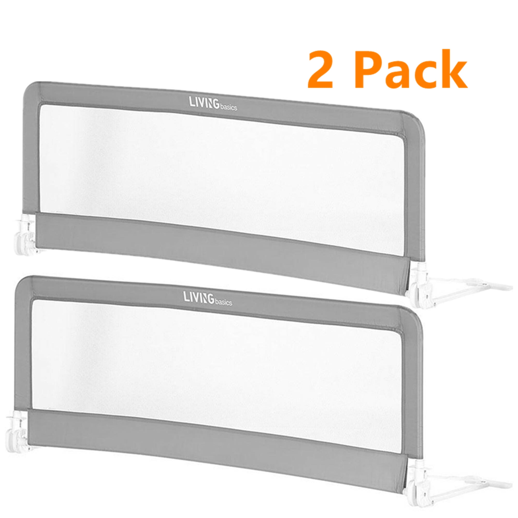 Ensemble de 2 Barrières de Lit pour Tout-Petits, 59 Pouces Matériau en ...