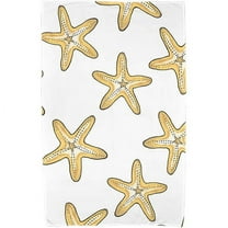 Simply Daisy 30" x 60" Soft Starfish Geometric Print Beach Towel - Walmart.com