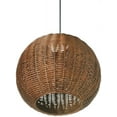 Kouboo Wicker Ball Pendant Lamp, Palau Continuous Weave Wicker Ball ...