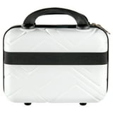 Walmart Hard Shell Cosmetic Travel Case for Makeup or Toiletries, White ...