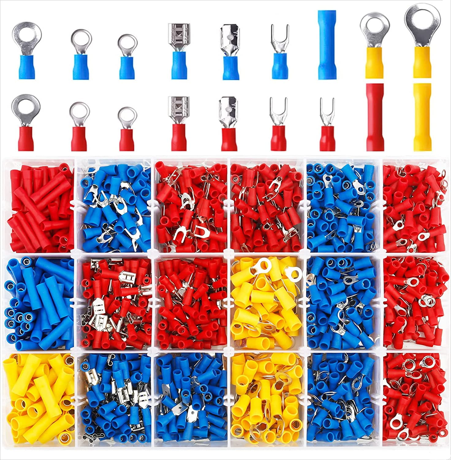 Conectores eléctricos, terminales eléctricos Juego de conectores planos ...