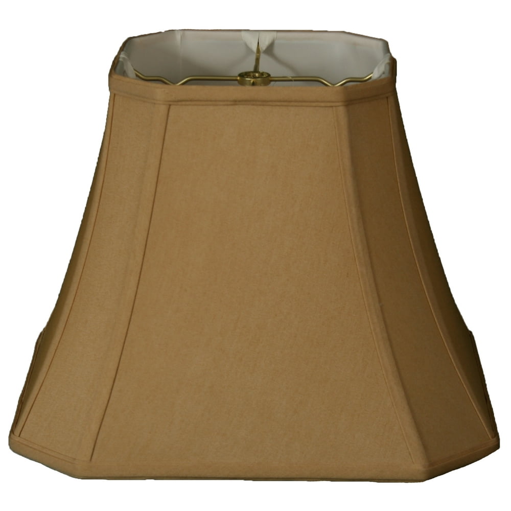 Royal Designs 12" Square Cut Corner Bell Lamp Shade Antique Gold ...
