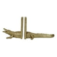 Nautical Marine Faux Gold Crocodile Alligator Head And Tail Bookends ...
