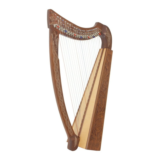 Roosebeck Heather Harp 22-String Chelby Levers, Sheesham Thistle ...