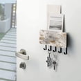 Decorative Key Holder Organizer Wall Mounted with 5 Hooks for Keys Mail ...