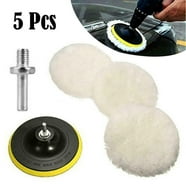 "3"" Professional Buffing Pad Kit, 4 Styles Polishing Pads, Backing ...