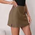 Women Mini Skirts 2026 Spring Trendy Silk Satin Short Skirt High ...