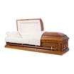 Titan Casket - Satin Series Funeral Coffin in Red - Walmart.com