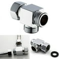 G1 2in Brass 3 Way Diverter Valve T Adapter Connector For Bathroom