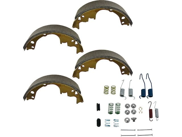 Rear Brake Shoe and Hardware Kit - Compatible with 1982 - 2003 Chevy ...