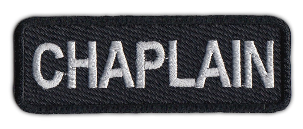 Motorcycle Biker Jacket/Vest Patch - Chaplain - Member Rank, Position ...