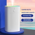 400ml Mini Humidifier with LED Light, Dual Spray Modes, USB Powered ...