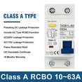 MCB RCCB RCD Type A/AC RCBO DPNL Residual Current Circuit Breaker ...