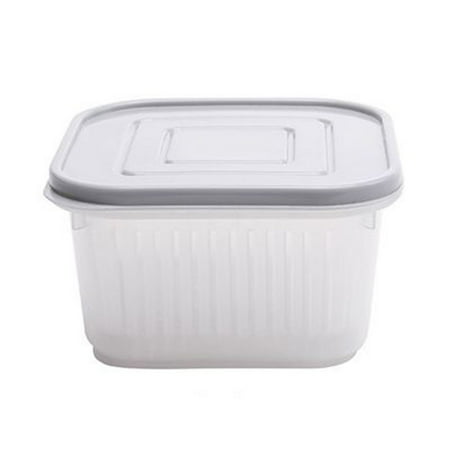 Drain Fresh Box Refrigerator Fresh-Keeping Box Kitchen Storage Box with ...