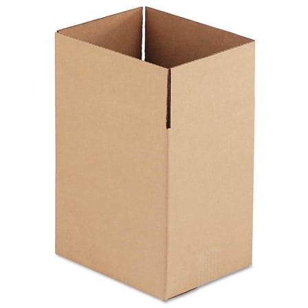 General Supply, Fixed-Depth Shipping Boxes, 12"x8"x6", 25/Bundle ...