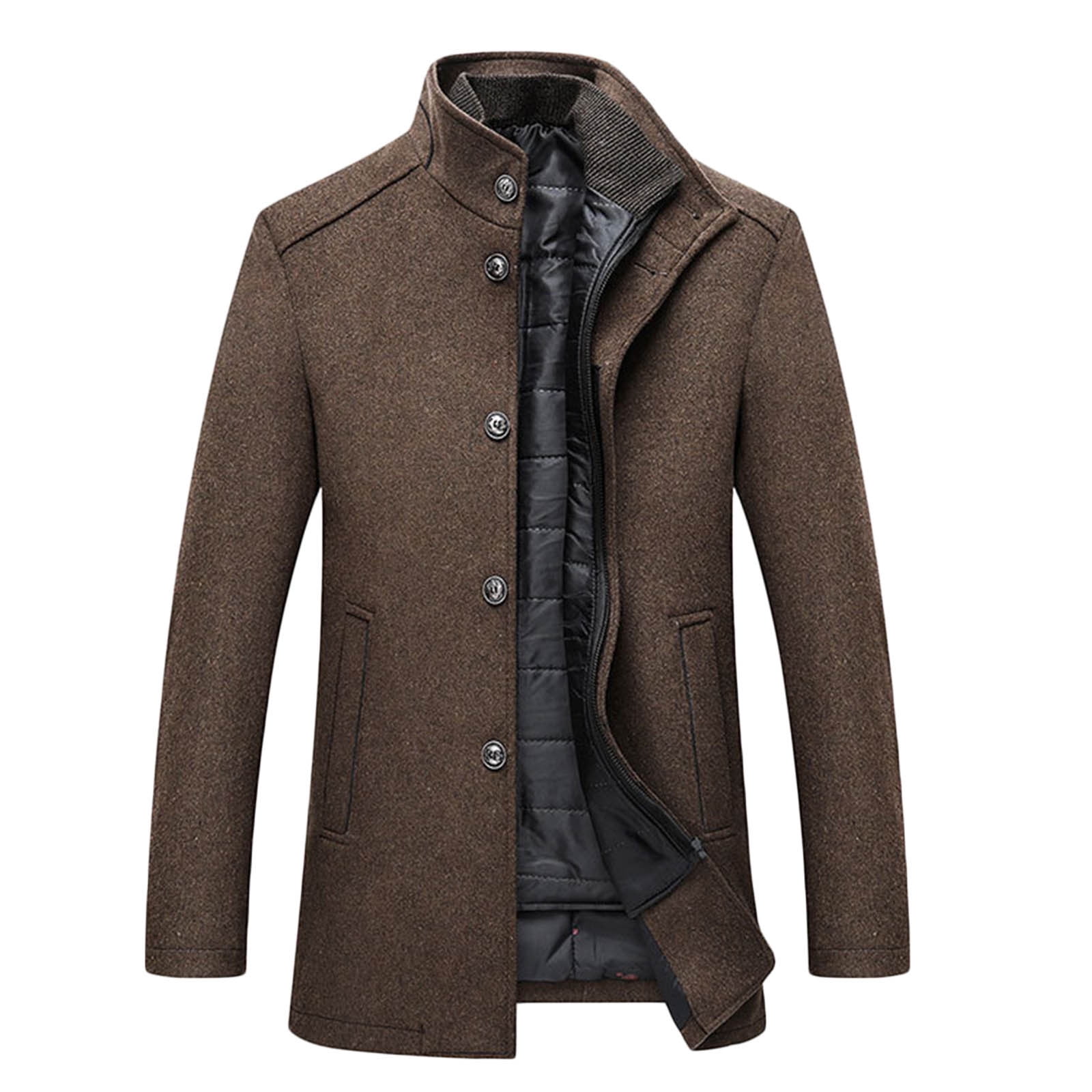 Click here for Unbranded Mens Long Coats  Mens Mid-Length Solid C... prices
