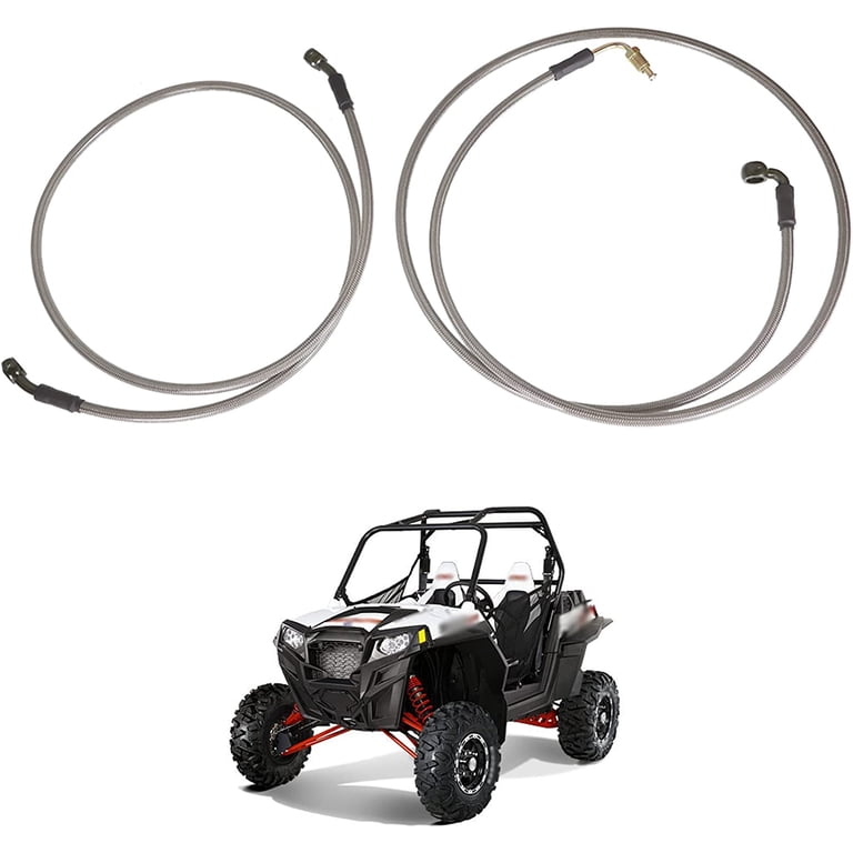UTV Brake Lines Stainless Steel Braided Brake Lines For Polaris RZR ...
