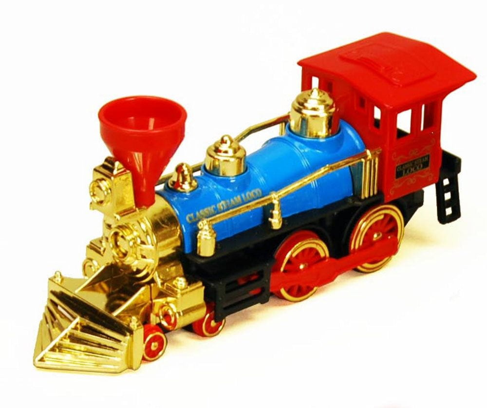 Classic Team Locomotive Train, Blue with Red & Gold - Showcasts 9935D ...