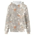 Camo Hoodies For Women Maple Leaf Printed Sweatshirt Trendy Long Sleeve