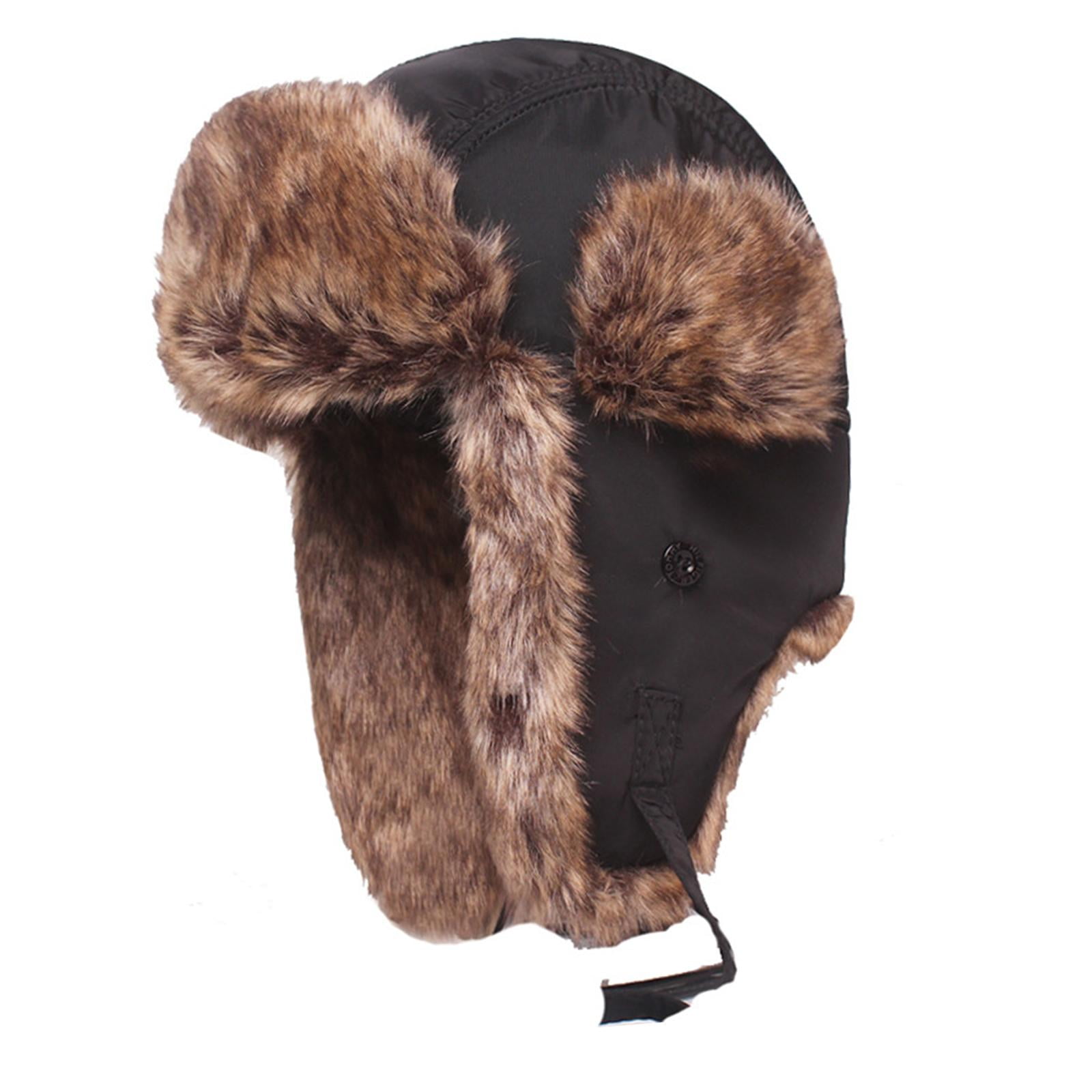 Gorro de invierno para hombre con orejeras, ligero, cómodo, de felpa ...