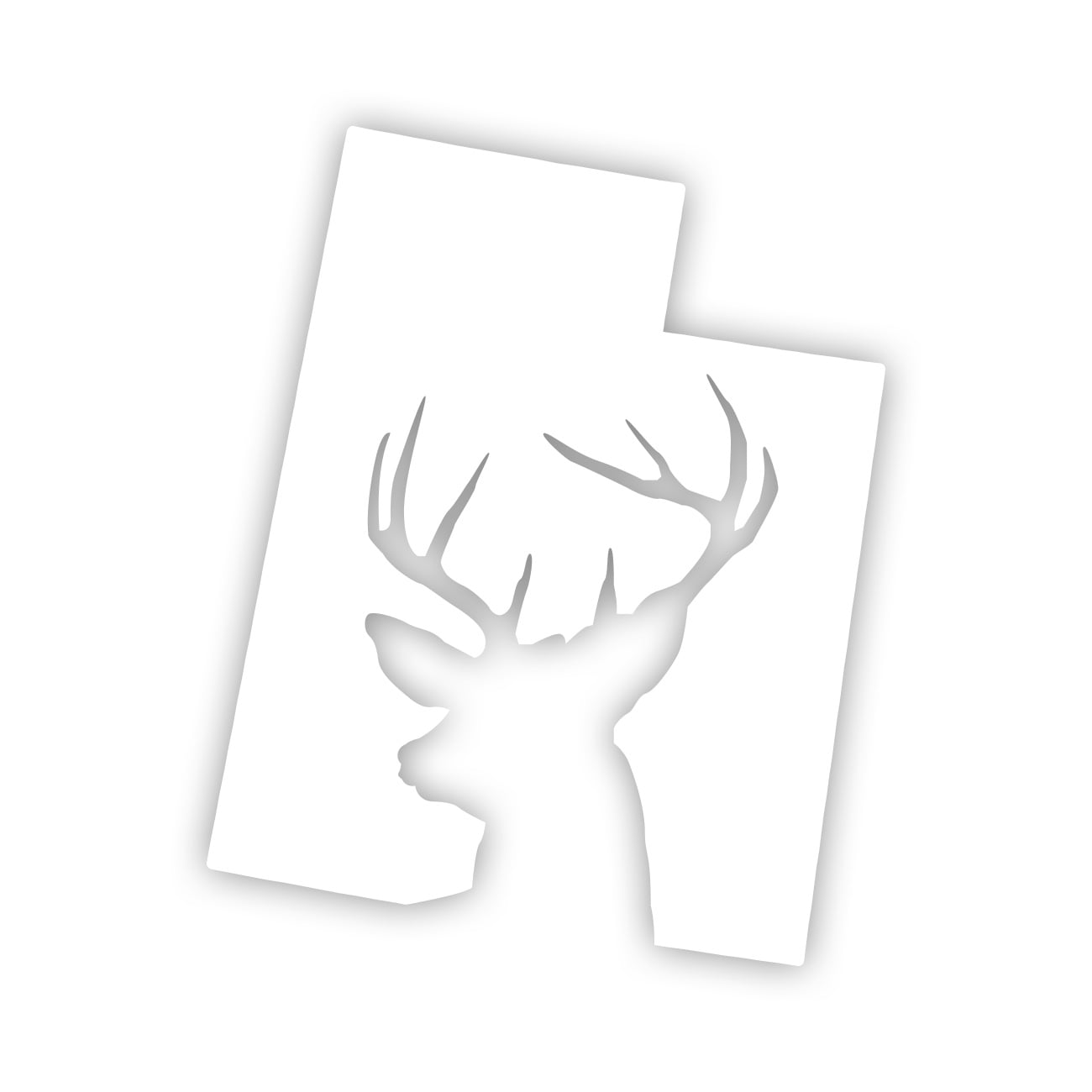 Utah Deer State Sticker Decal Die Cut - Self Adhesive Vinyl ...