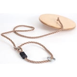 Wooden Round Disc Plate Swing Seat With Hanging Rope - Walmart.com