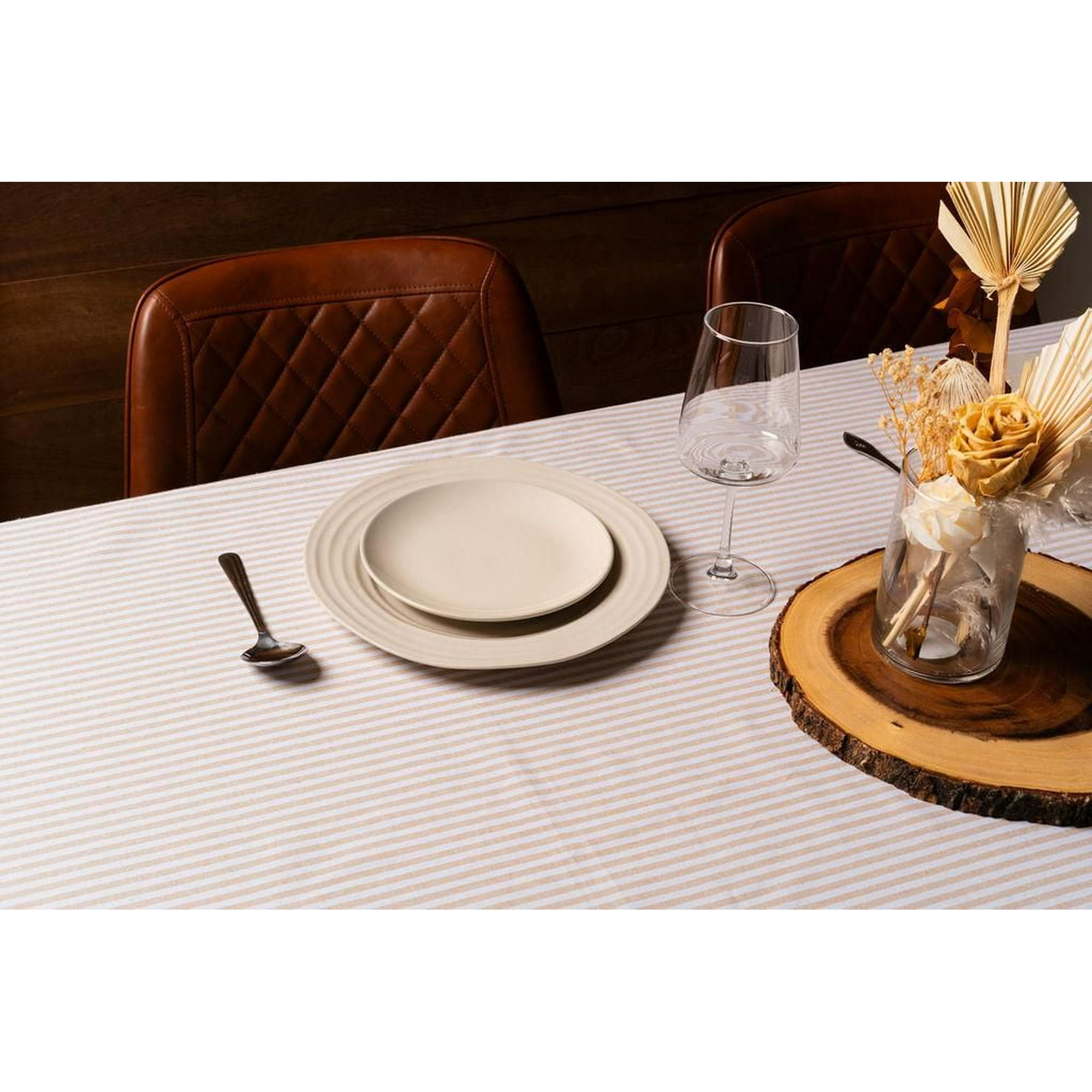 Click here for Fabstyles 100 Cotton Bistro Stripe Table Cloth 54x... prices