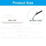 Uxcell 10 Inch Elastic Barbed Cord 1.6mm Loop Stretch Round String with ...