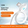 90Degree Angled Type C Fast Charging Cable With 120W Super Fast ...